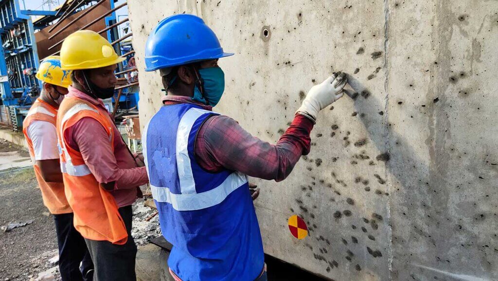 Blowholes/Surface Voids/Bugholes In Concrete Surface