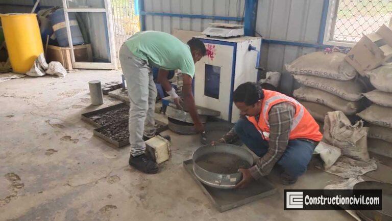 Sieve Analysis Of Coarse Aggregate Test Construction Civil