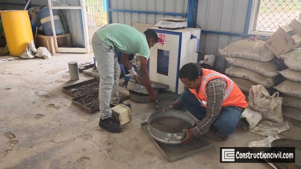 Sieve Analysis Of Coarse Aggregate Test - Construction Civil