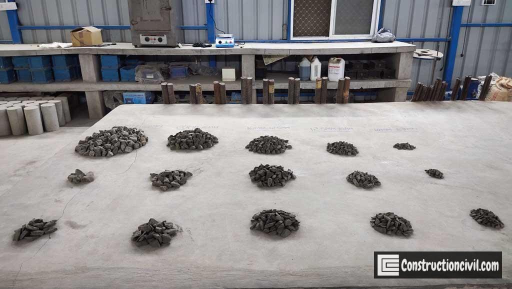 Sieve Analysis Of Coarse Aggregate Test - Construction Civil